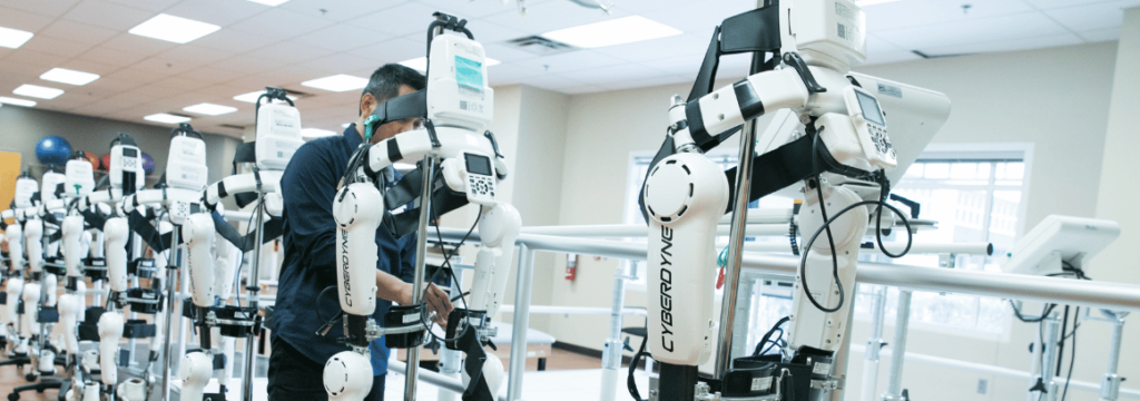 In the News: Cyberdyne Hybrid Assistive Limb Treatment | Brooks Rehabilitation