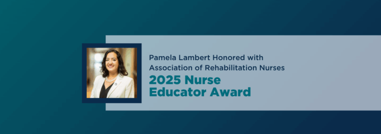 Pamela Lambert Honored with Nurse Educator Award | Brooks Rehabilitation